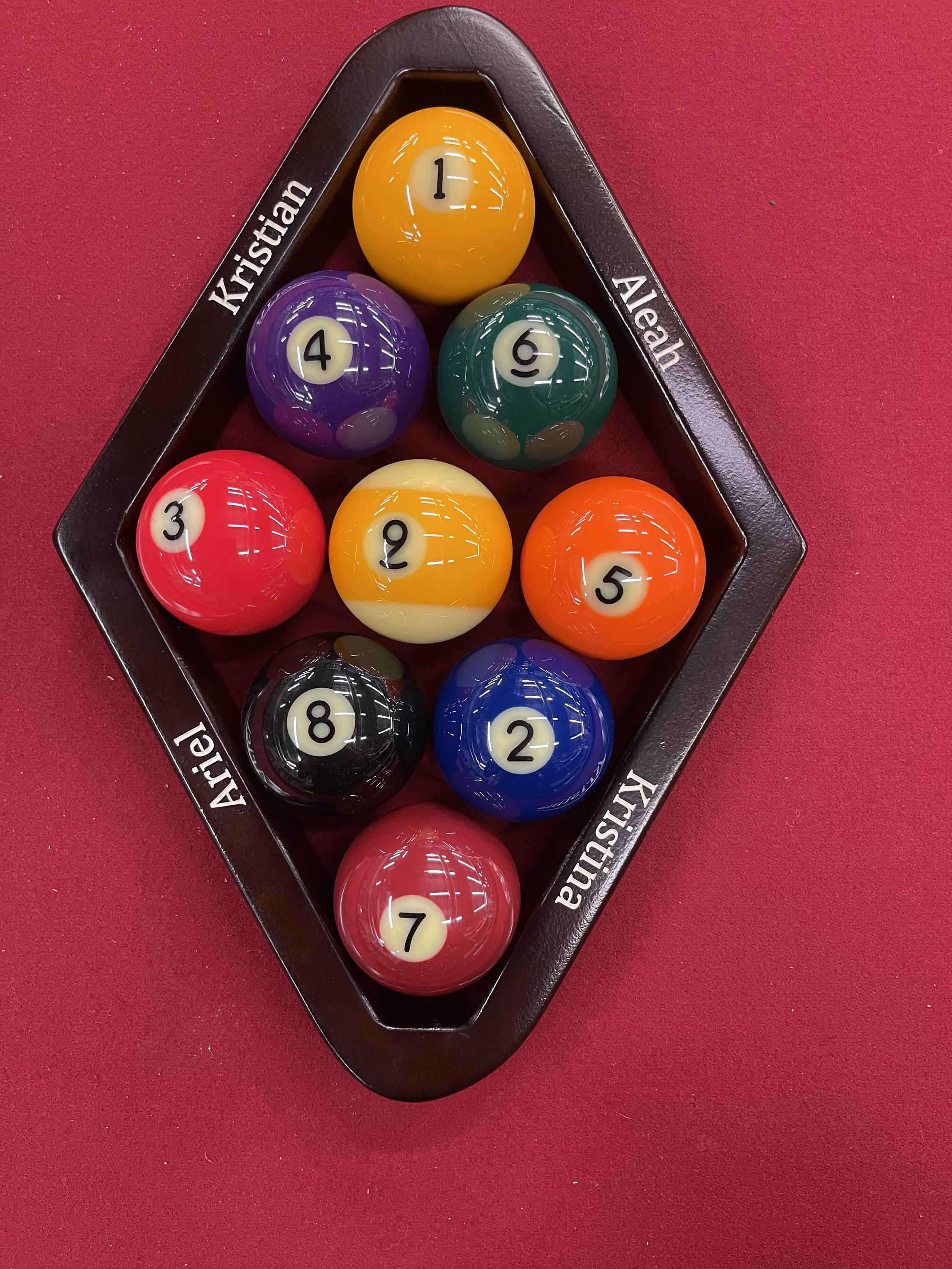 Personalized Cue Rack 9-ball - Etsy