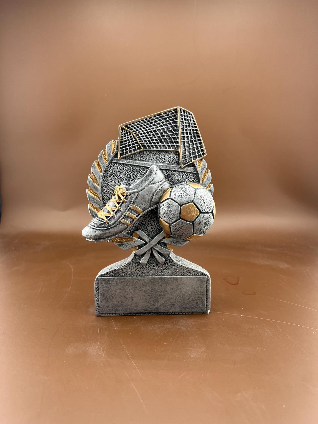 Soccer Silver and Gold 5" Resin Trophy - Etsy