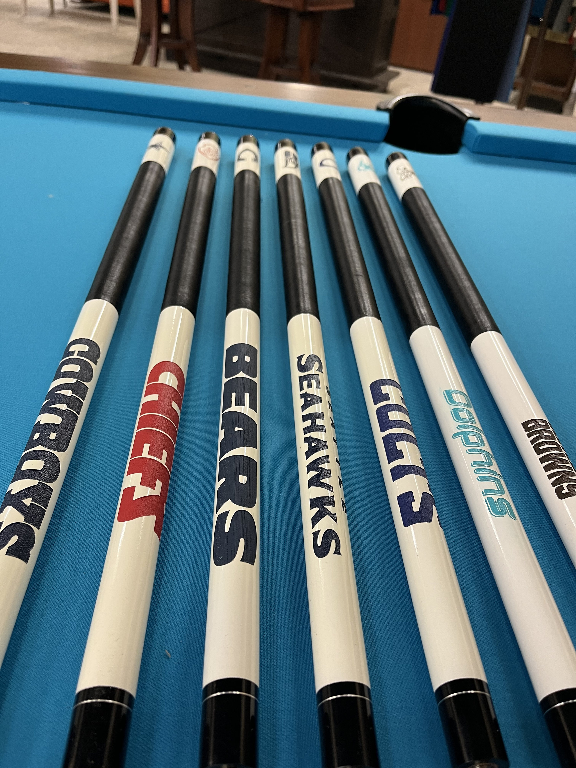 Personalized Engraved NFL Dallas Cowboys Pool Cue - Etsy