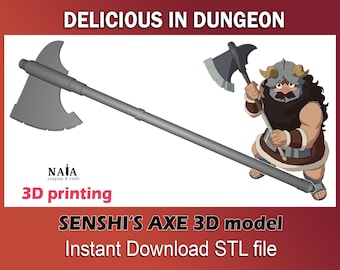 Senshi's Helmet - Dungeon Meshi/delicious in Dungeon - STL 3D Model for ...