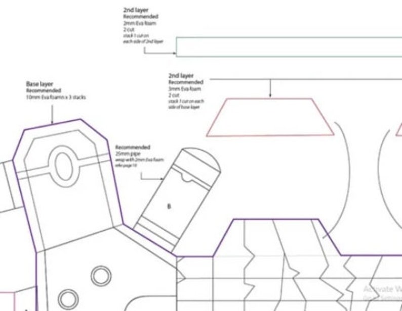 Kingdom Hearts Fenrir Keyblade Cosplay Prop DIY Digital Template ...