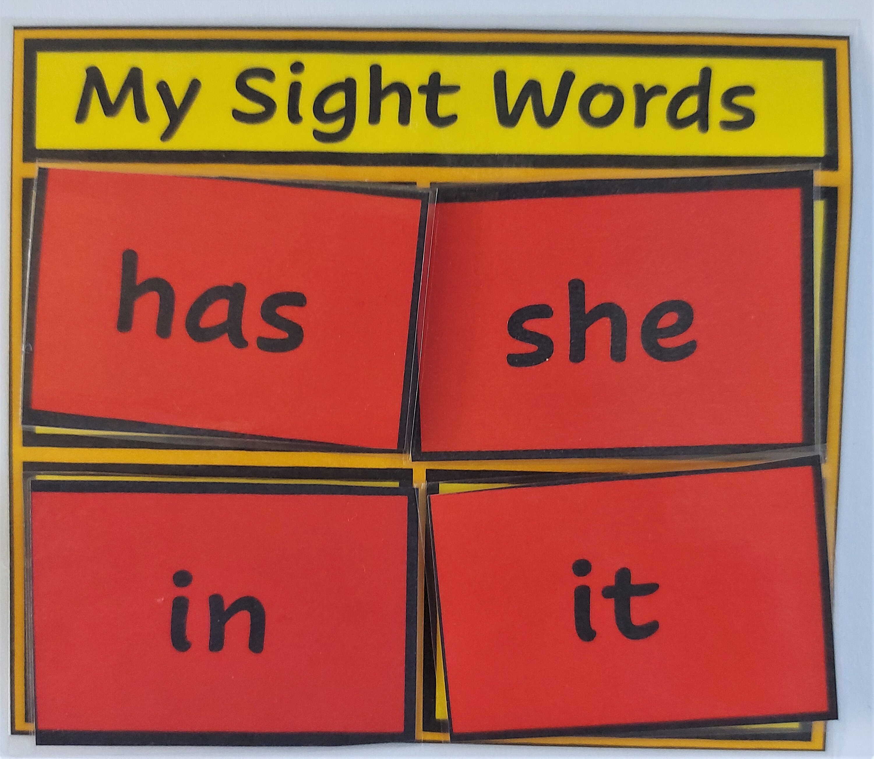 Sight Word Interactive Cards - Etsy