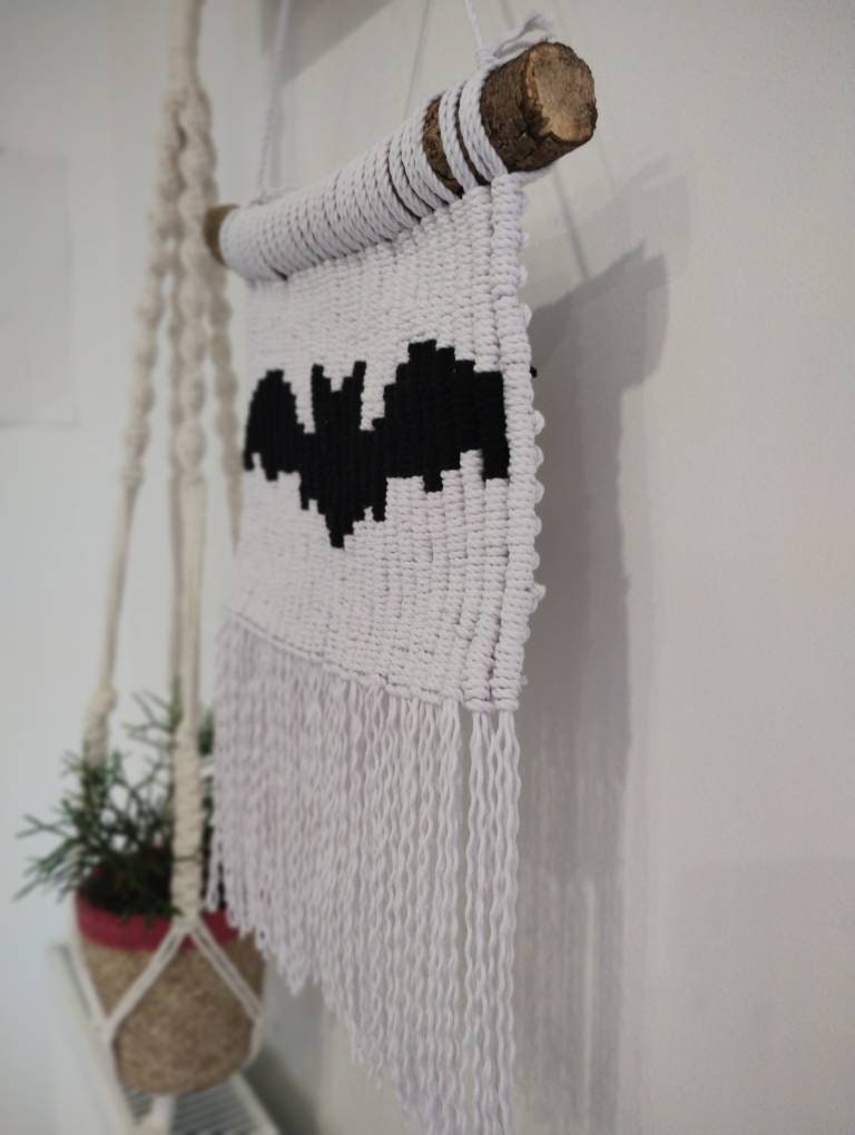 Handmade Macramé Bat Wall Hanging - Etsy