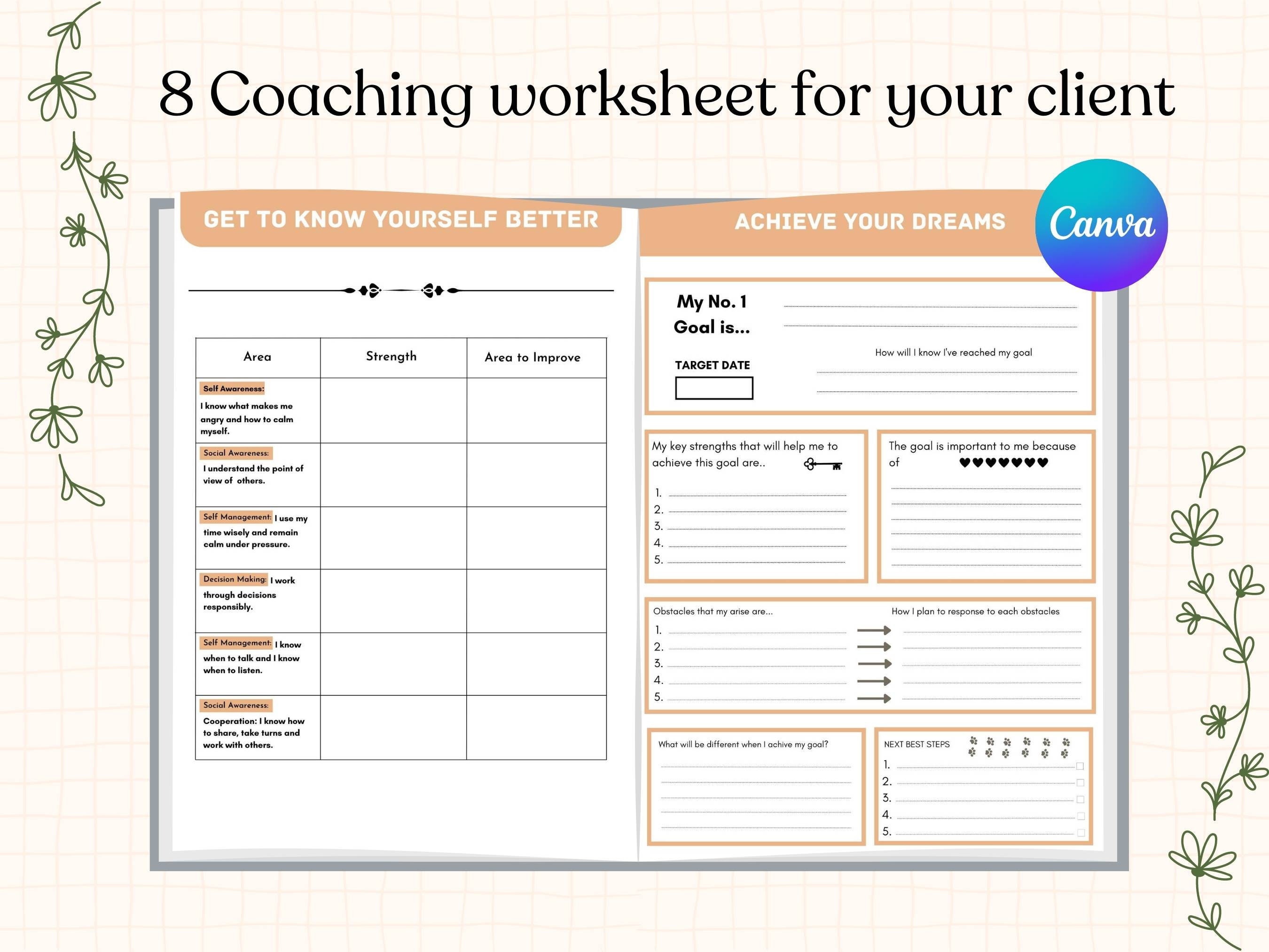Remodel Your Life Coaching Worksheet| Coaching Client Toolkit| Editable ...
