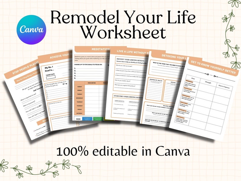 Remodel Your Life Coaching Worksheet| Coaching Client Toolkit| Editable ...