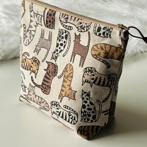 Sock Project Bag, Cat Project Bag, Zip Bag, Small Project Bag, Yarn ...