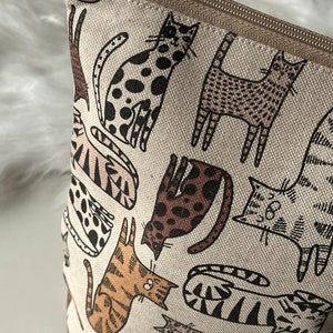 Sock Project Bag, Cat Project Bag, Zip Bag, Small Project Bag, Yarn ...