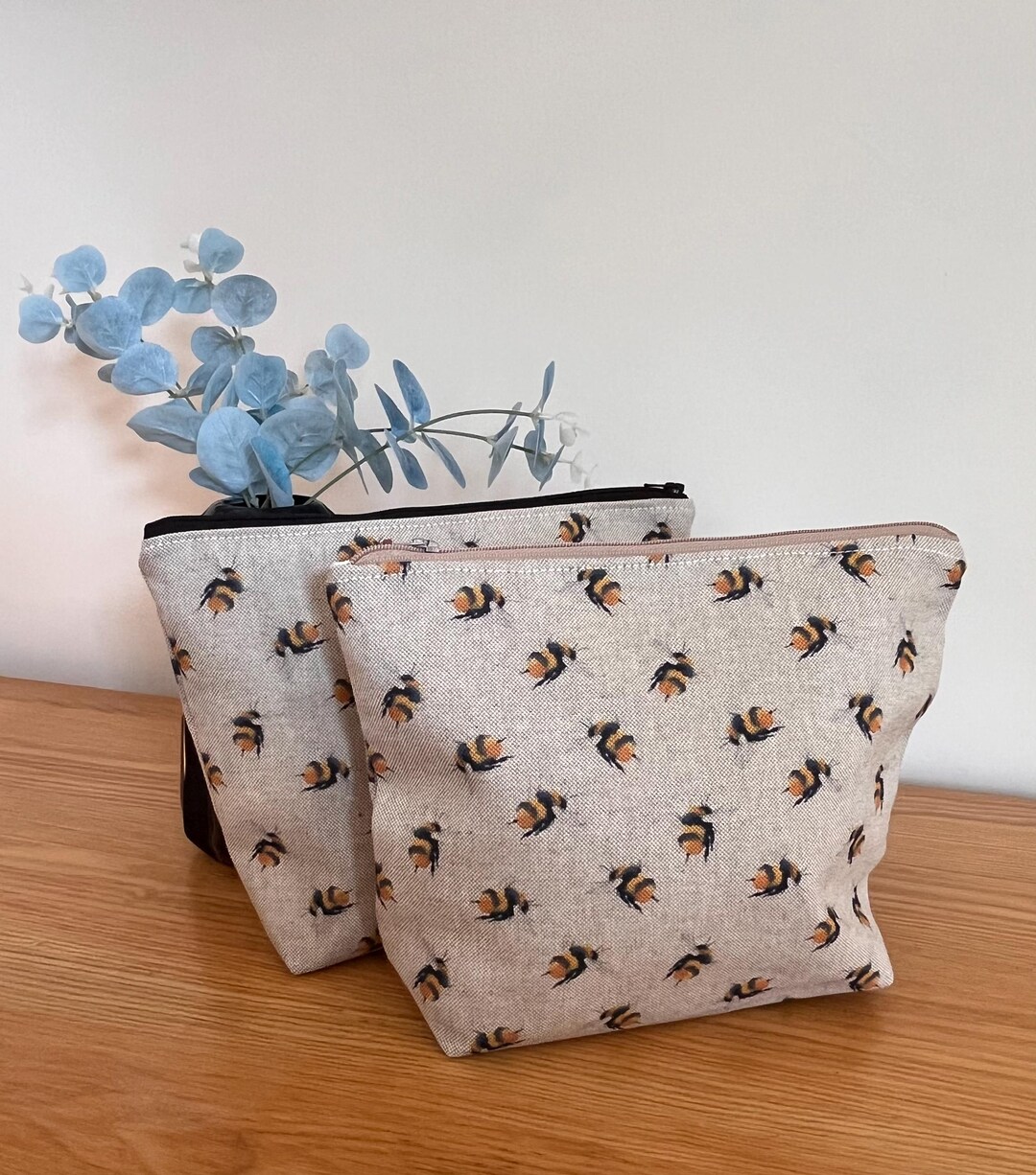 Sock Project Bag, Little Bees Project Bag, Small Project Bag, Yarn ...