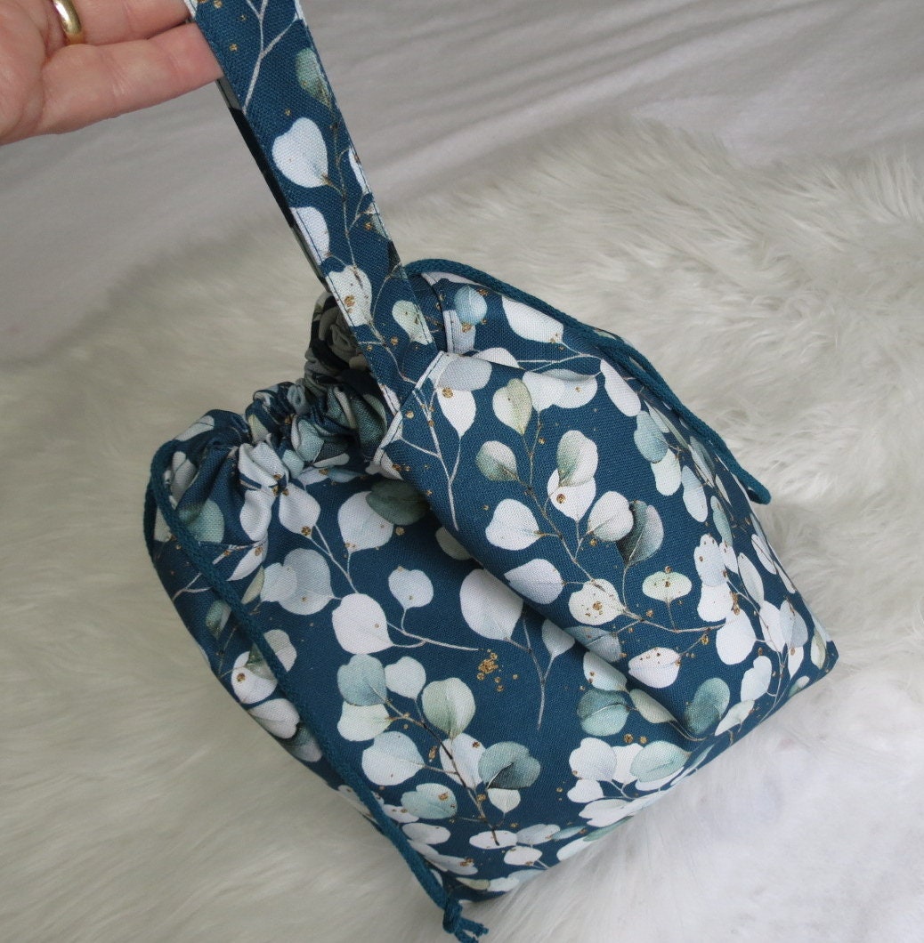 Large Project Bag Quality Canvas Bag Pockets Yarn Project - Etsy
