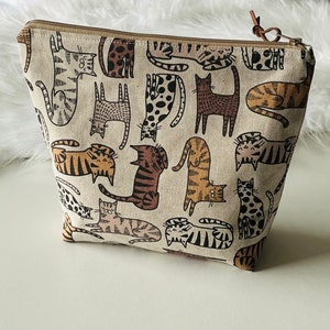 Sock Project Bag, Cat Project Bag, Zip Bag, Small Project Bag, Yarn ...