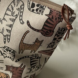 Sock Project Bag, Cat Project Bag, Zip Bag, Small Project Bag, Yarn ...