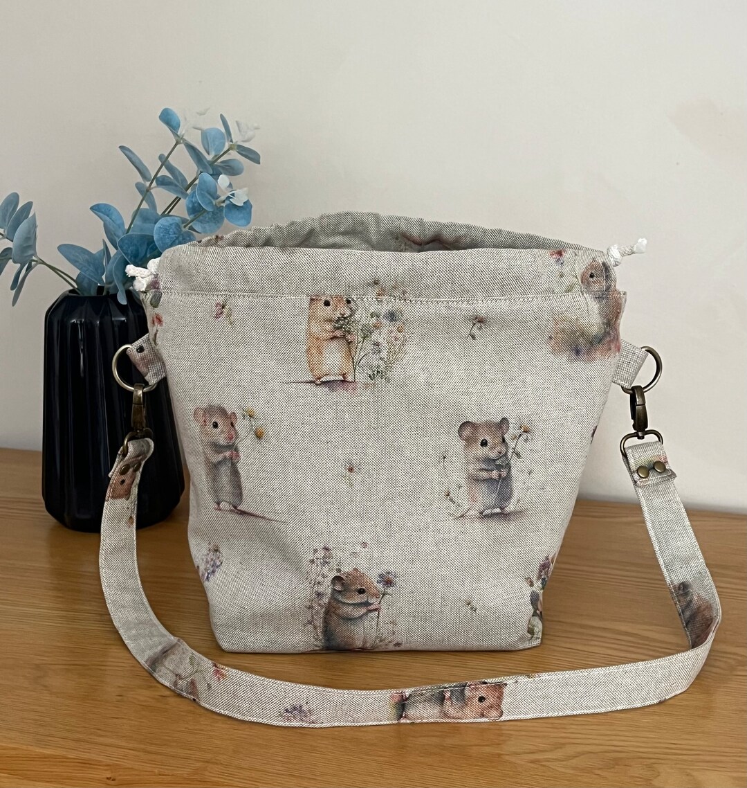 Divider Pocket Project Bag, Luxury Canvas Bag, Yarn Project Bag ...