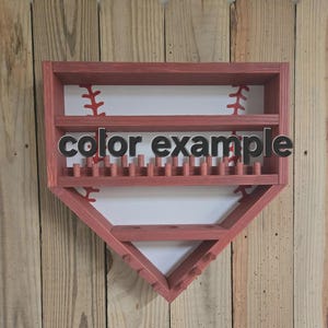Baseball/softball Home Plate Shelf: Handmade Wood Kids Room Decor - Etsy