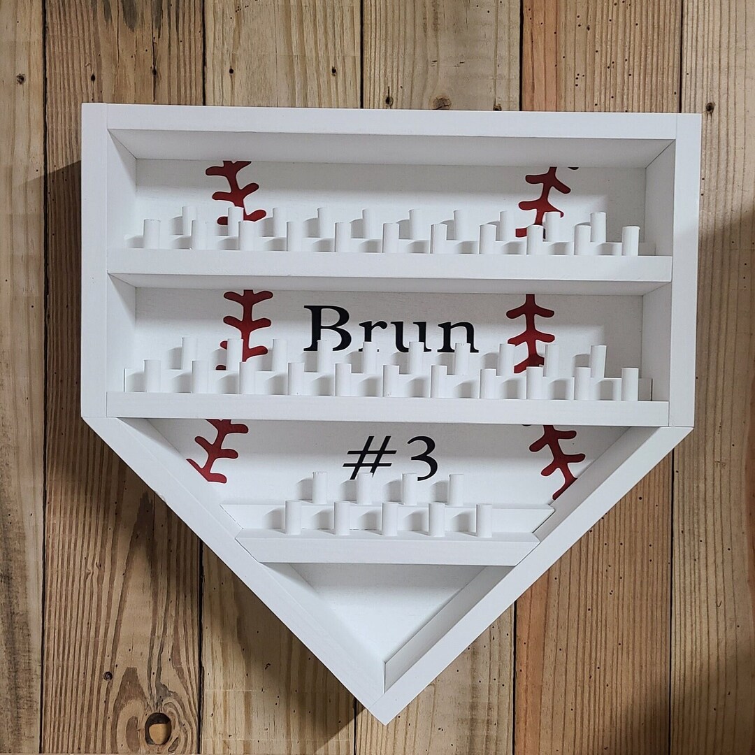 51 Peg Wooden Baseball/softball Ring Holder . Baseball/softball ...