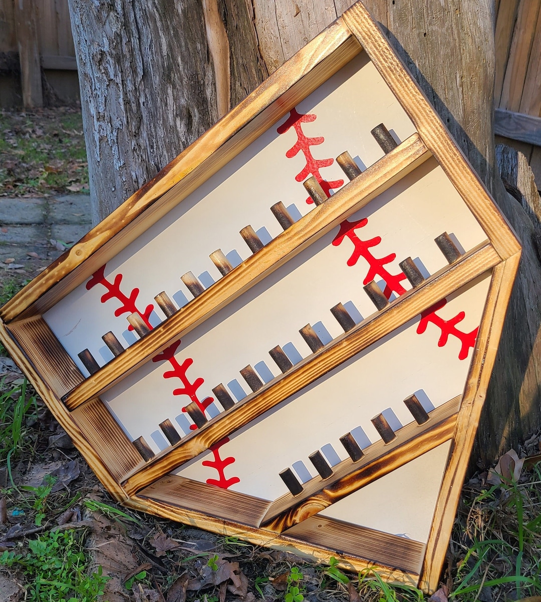 Wood Burned Baseball/softball Ring Holder. Baseball Decor. - Etsy