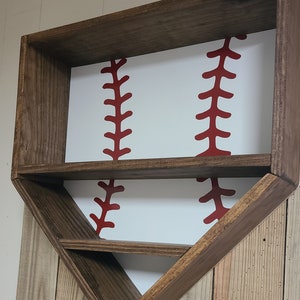 Customizable Baseball/softball Ring Holder Display: Wooden Home Plate ...