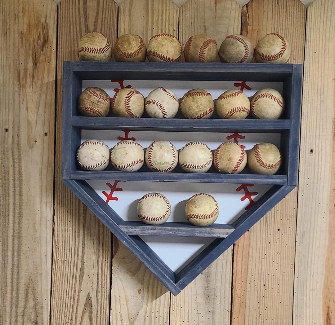CUSTOMIZABLE Baseball/softball Ring Holder Displays / Wooden Ring ...