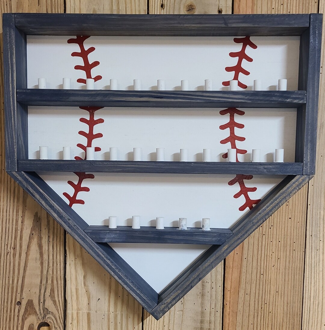 Baseball Home Plate 27 Ring Display. Baseball Decor. Room Decor ...