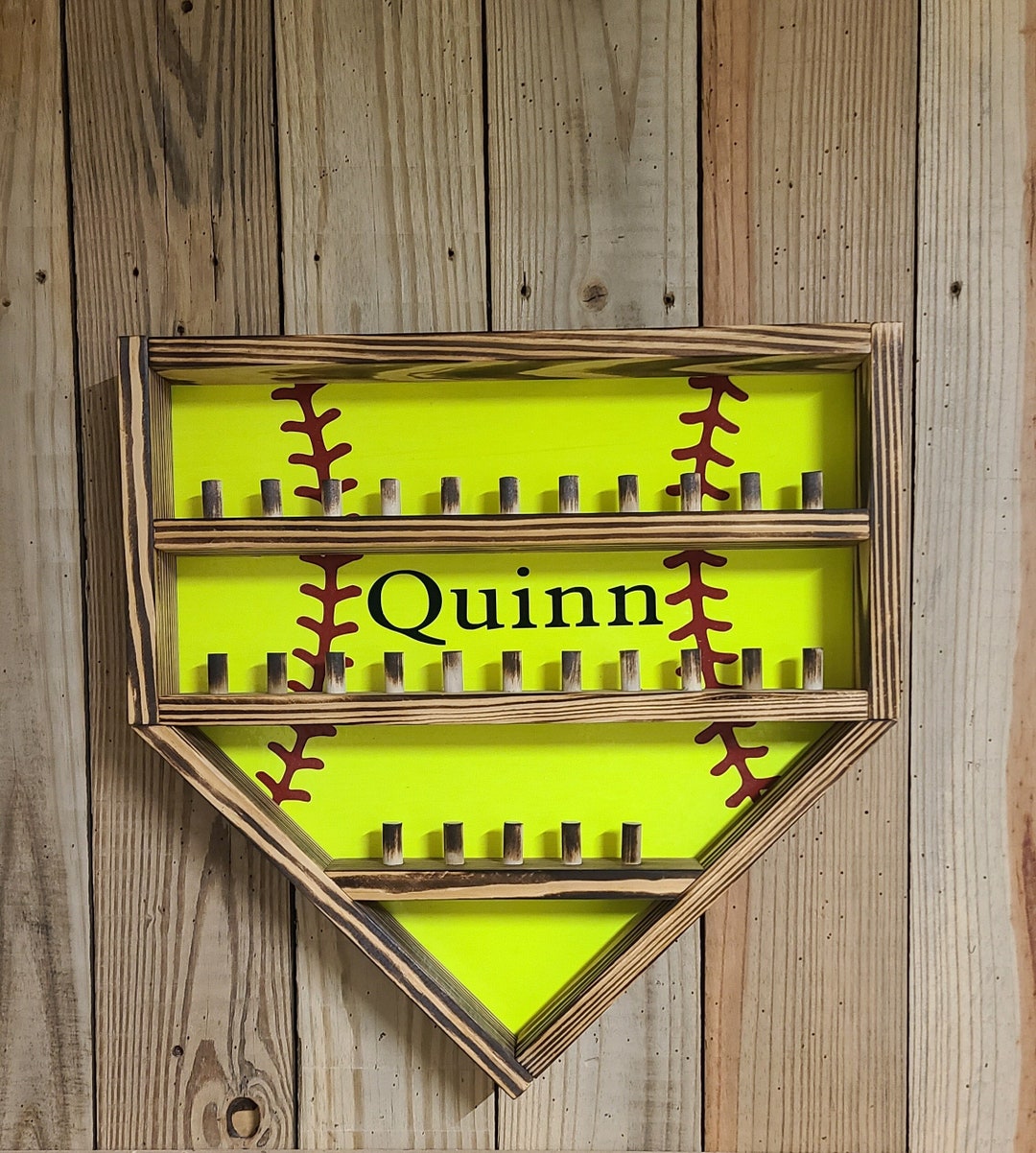 Wood Burned Baseball/softball Ring Holder. Baseball Decor. Baseball ...