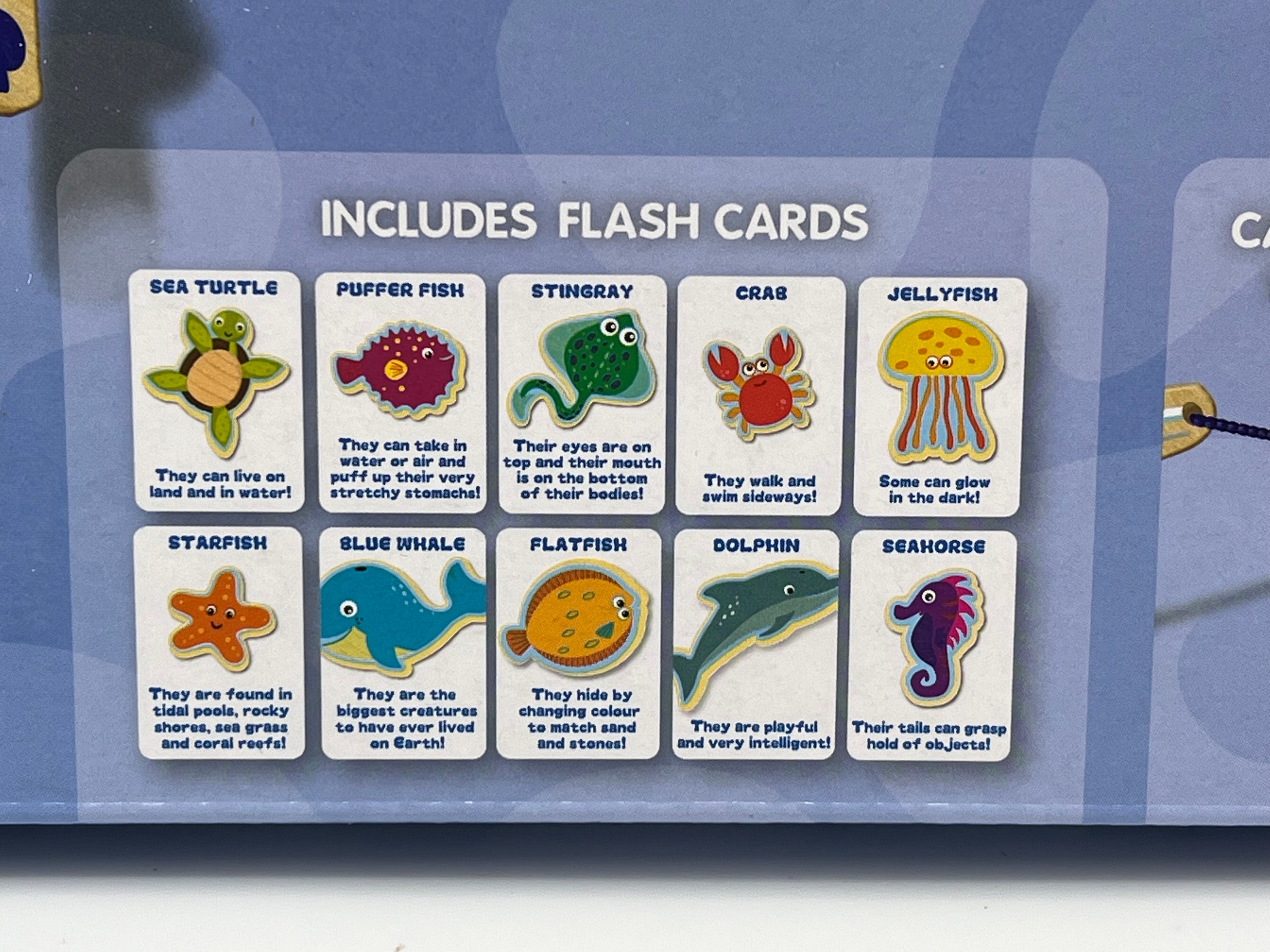 Magnetic Fishing Game. Cbeebies. Wooden Board & Flash Cards. Age 3 NEW ...