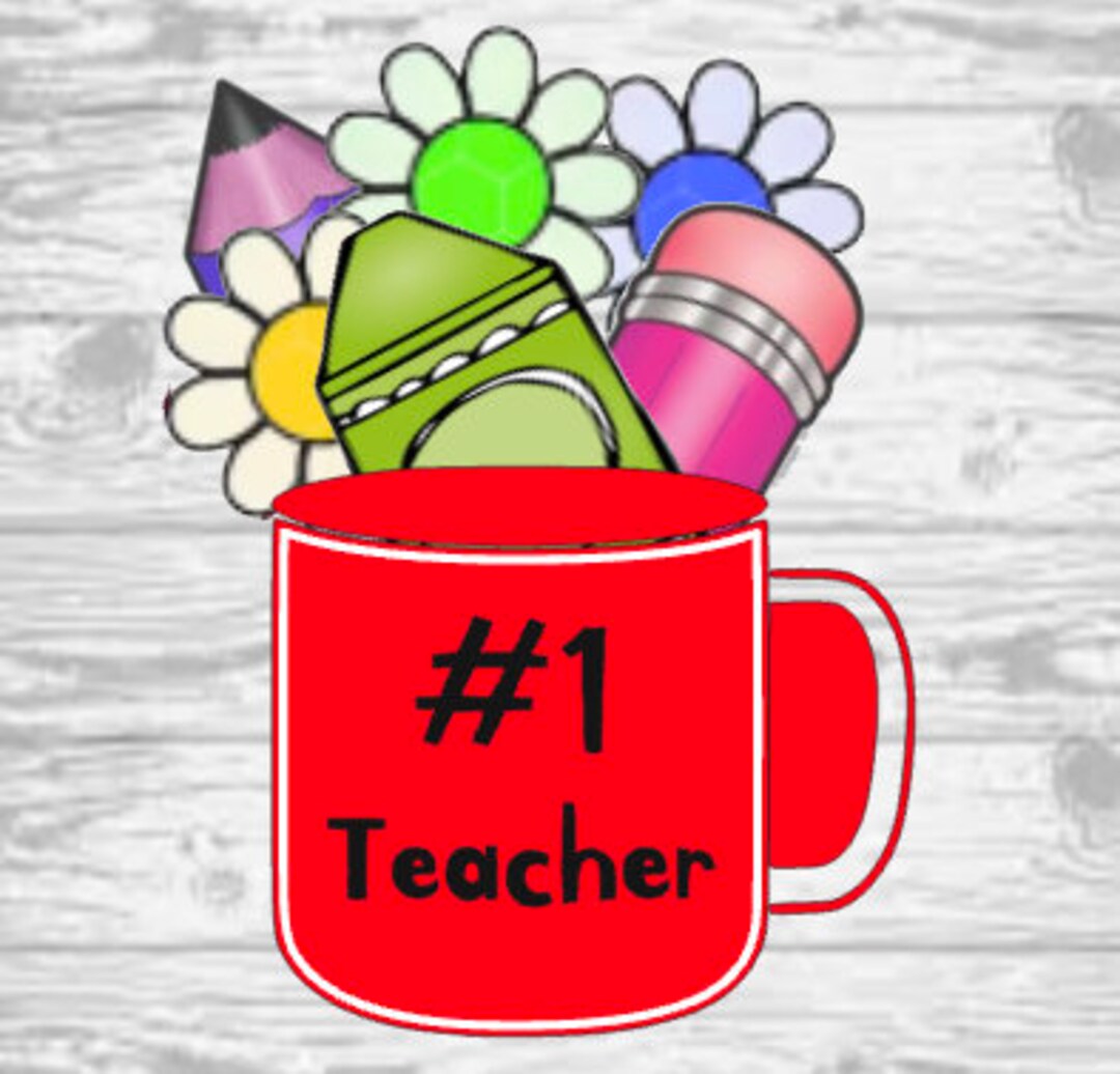Number 1 Teacher Door Hanger DIY - Etsy