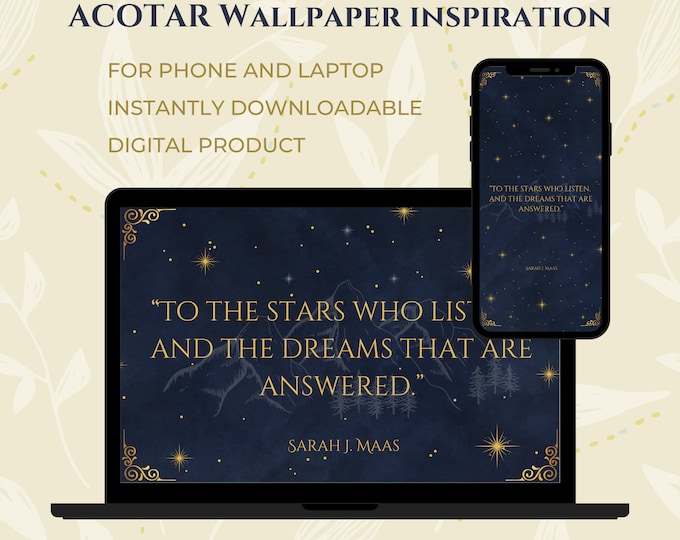 ACOTAR Desktop Wallpaper - ACOTAR Set Wallpaper - A Court of Thorns and ...