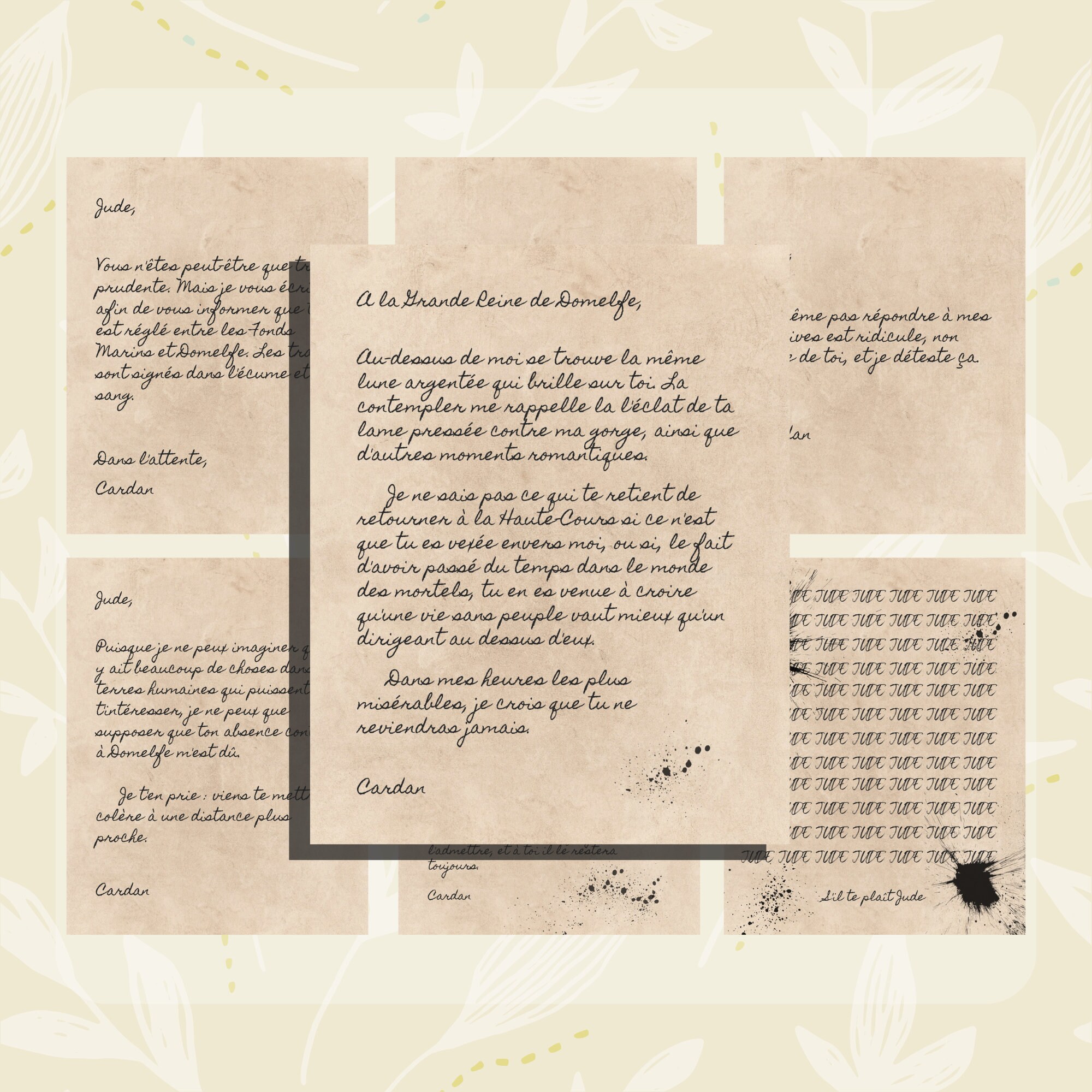 Cardan's Letters to Jude the Folk of the Air Seven - Etsy Australia