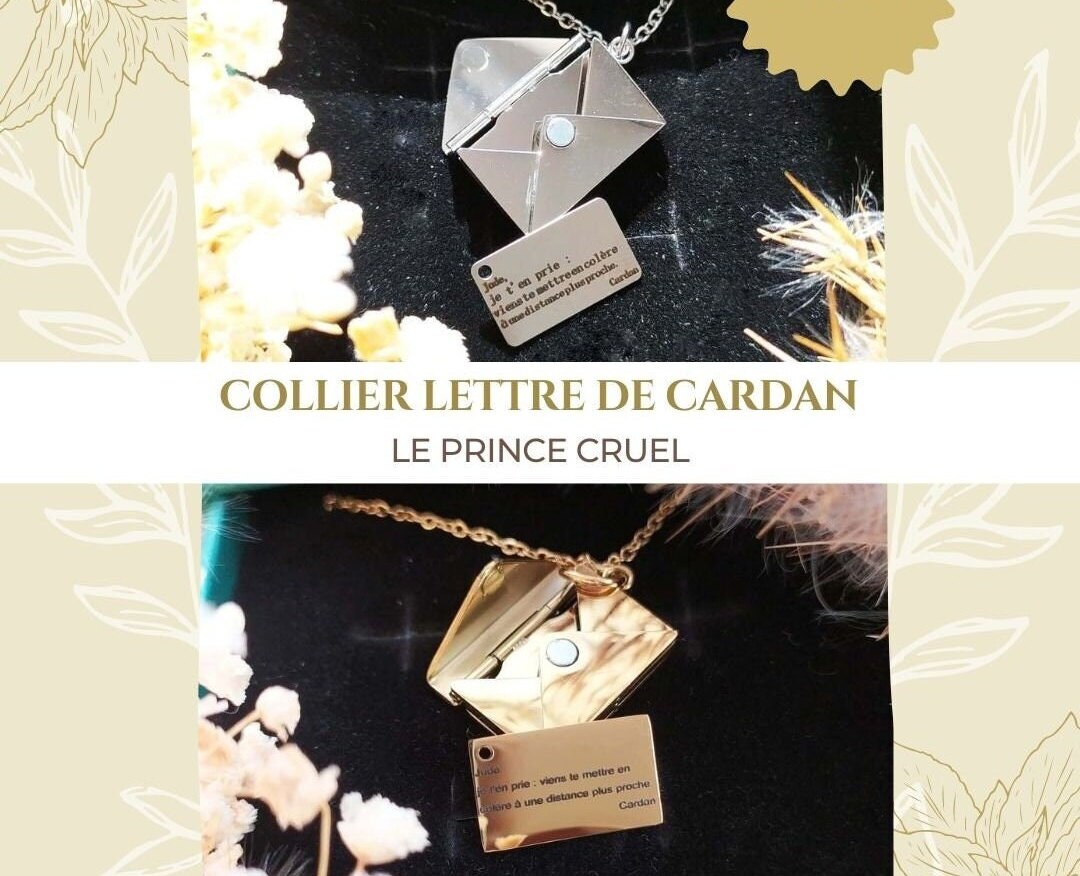Cardan's Letters Necklace the Folk of the Air Necklace Letter to Jude ...