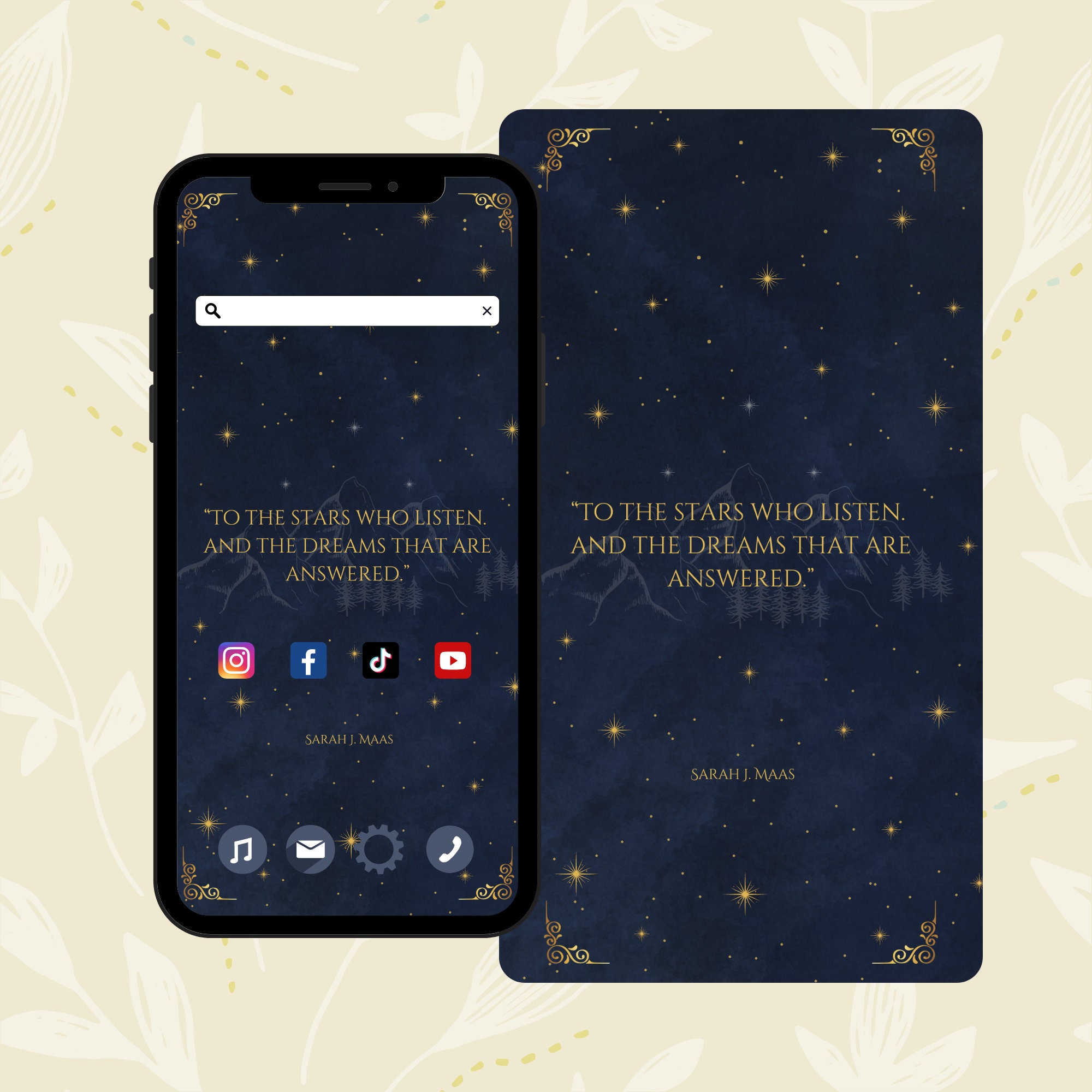 ACOTAR Desktop Wallpaper ACOTAR Set Wallpaper A Court of - Etsy