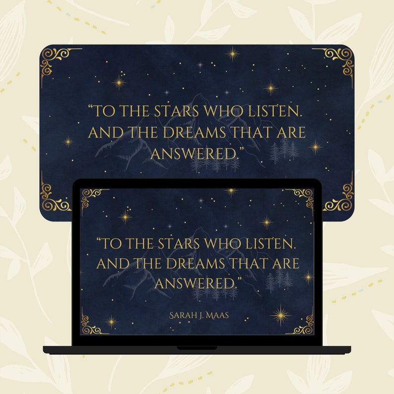 ACOTAR Desktop Wallpaper ACOTAR Set Wallpaper A Court of - Etsy