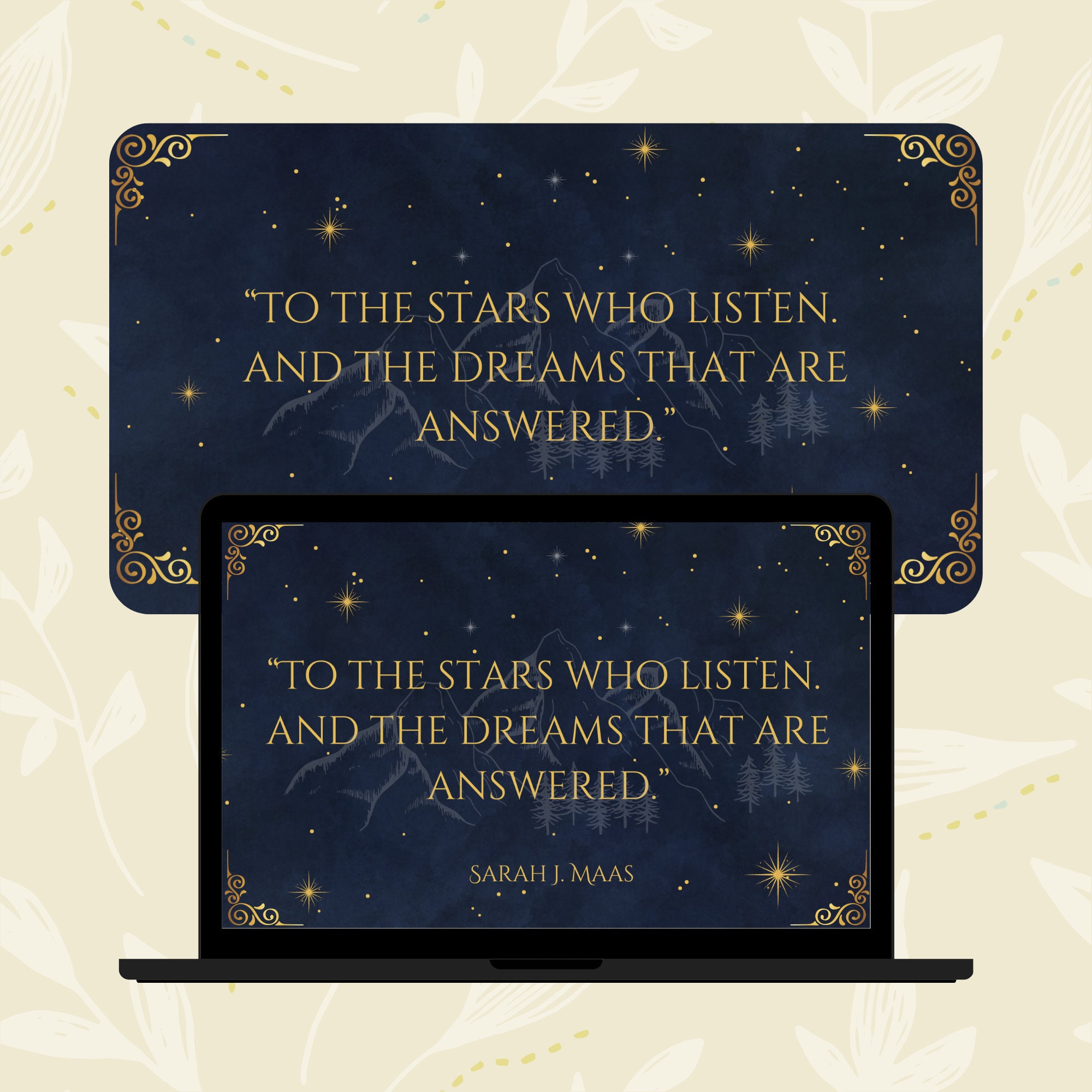 ACOTAR Desktop Wallpaper ACOTAR Set Wallpaper A Court of - Etsy