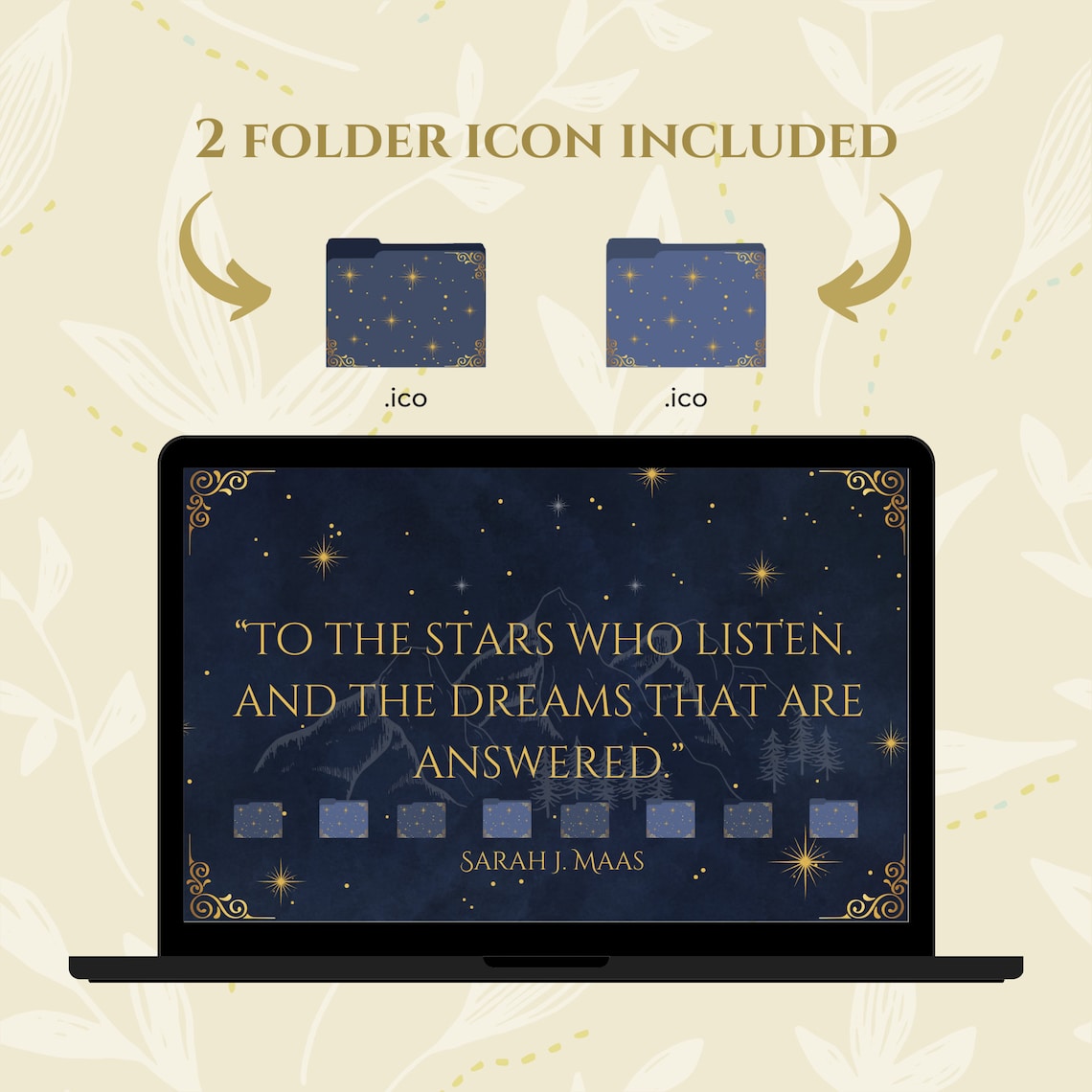 ACOTAR Desktop Wallpaper - ACOTAR Set Wallpaper - A Court of Thorns and ...