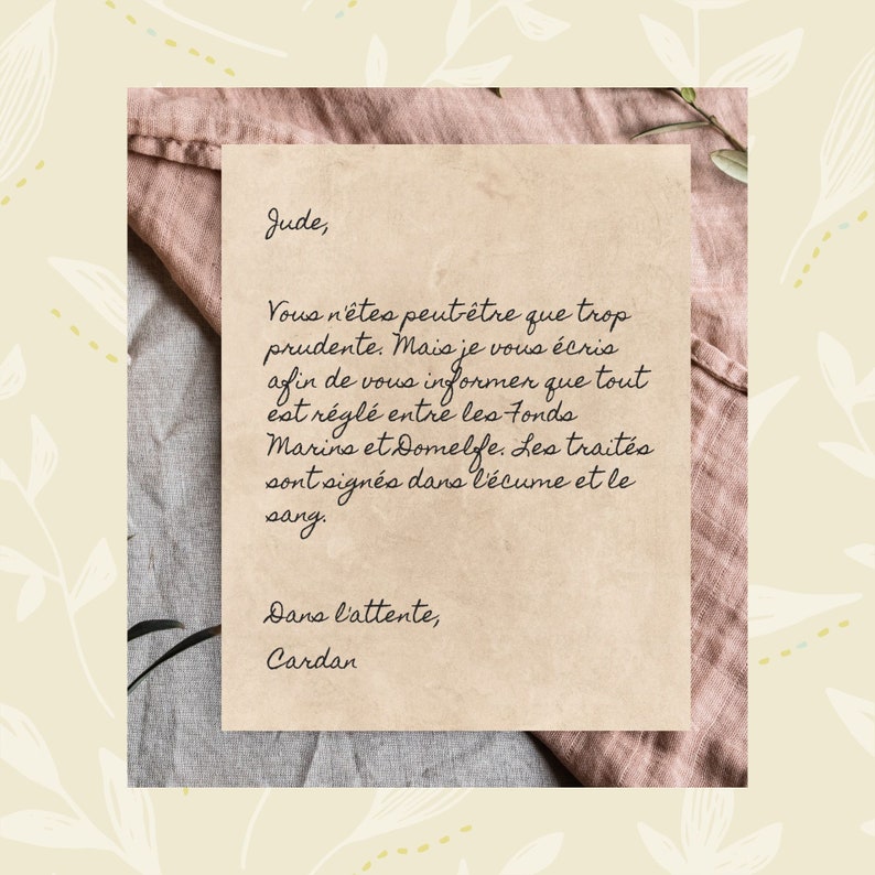Cardan's Letters to Jude the Folk of the Air Seven - Etsy Australia