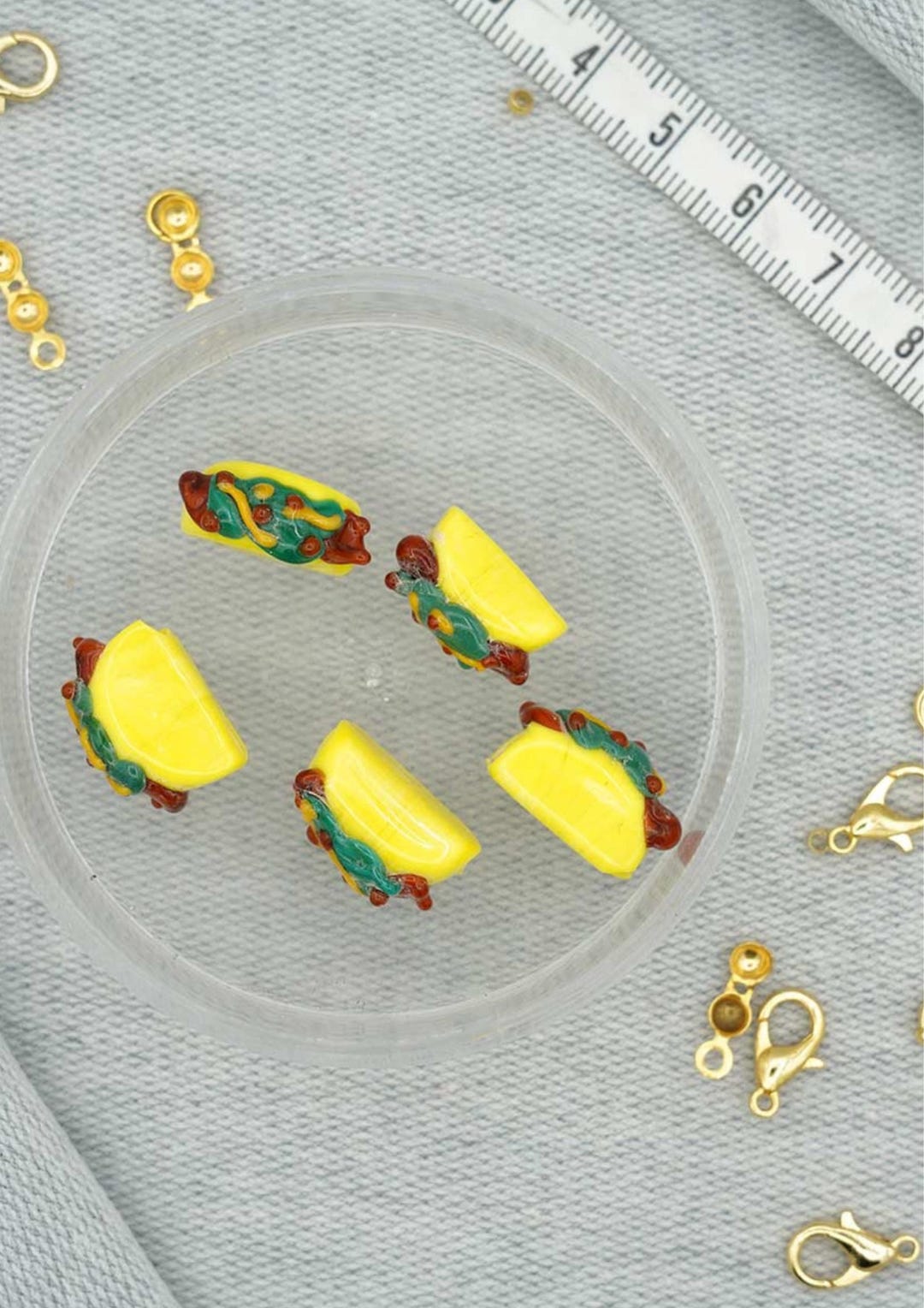 Glass Murano Bead, Taco Figured Murano Beads, murano Bead, Murano Bead ...