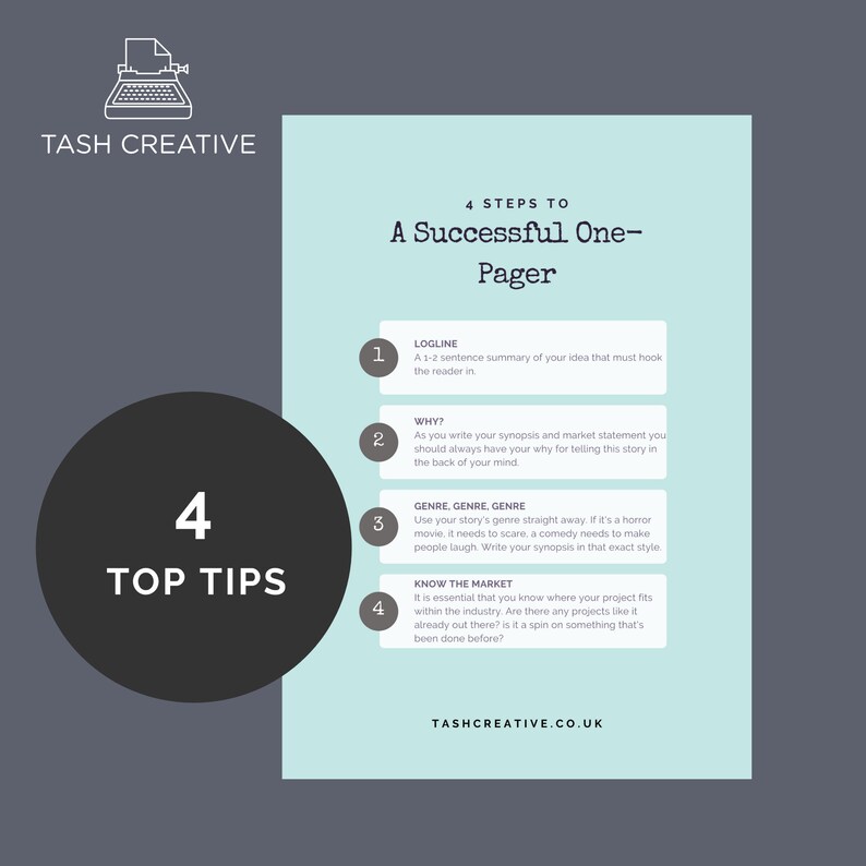 Screenplay One-page Outline | Script Synopsis Template | Market ...