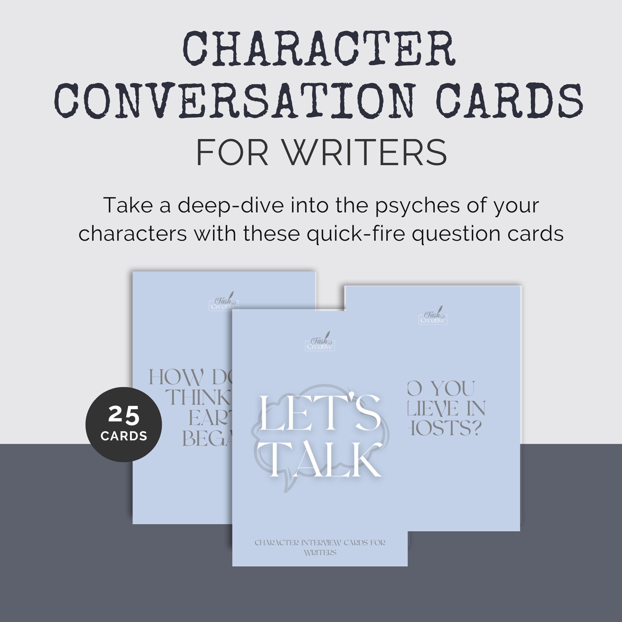 Digital Character Conversation Cards for Writers | Screenwriters ...