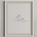 Minimalist Wave Line Art Ocean Wave One Line Drawing Nature - Etsy