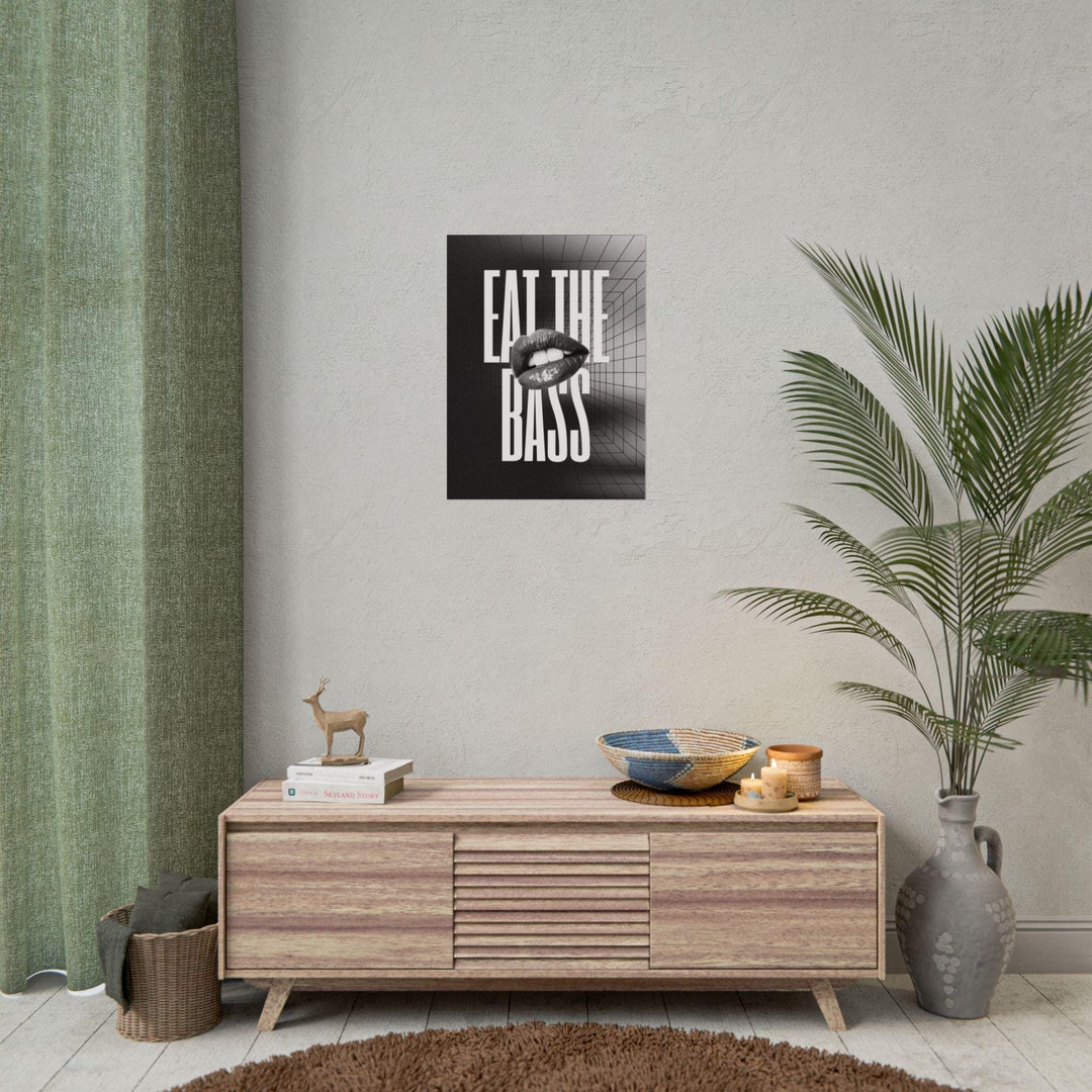 Bass Music Posters, Wall Art for House Music Lovers Gift for DJ ...