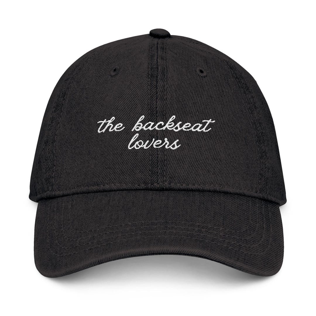 The Backseat Lovers Denim Hat Embroidery - Etsy