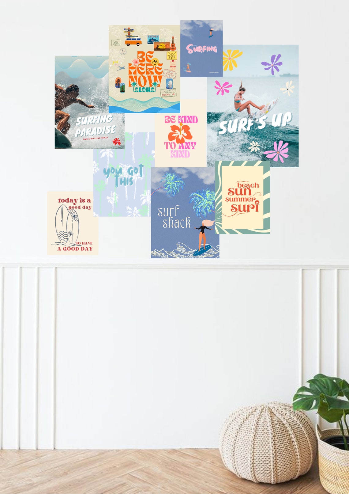 Surf Room Wall Collage Summer Girl Aesthetic Wall Collage - Etsy