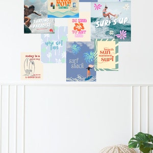Surf Room Wall Collage Summer Girl Aesthetic Wall Collage Beach Wall ...