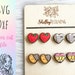 Cute School Stud Svg Earrings Svg Bundle for Glowforge/lasers Cut ...