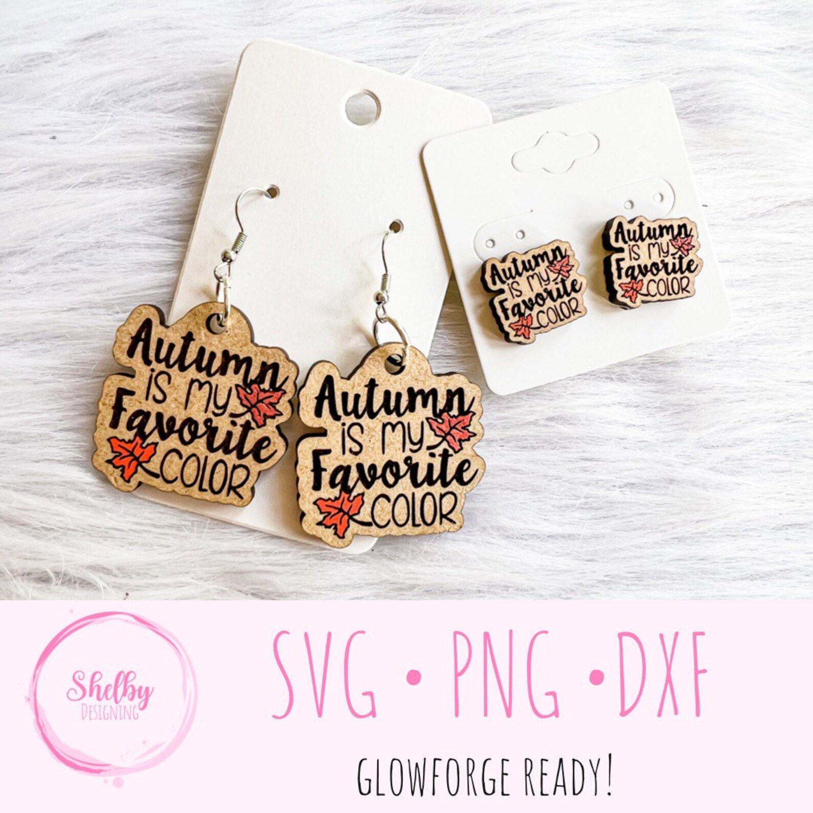 Fall Autumn Season Earring SVG Files Fall Dangle/stud Bundle - Etsy