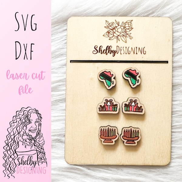 African Earrings Svg - Etsy