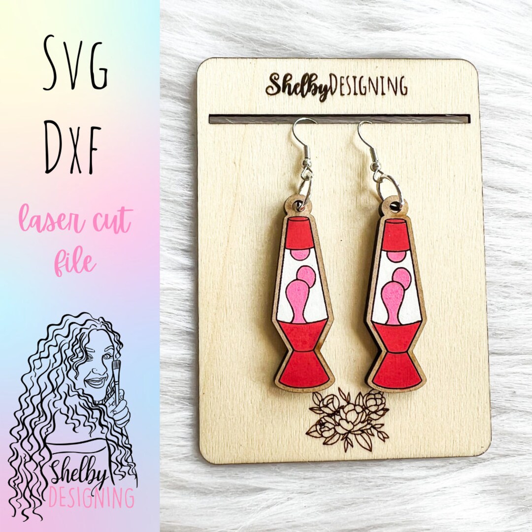Groovy Lava Lamp SVG Earrings, Glowforge SVG Earring Files, Lava Lamp ...