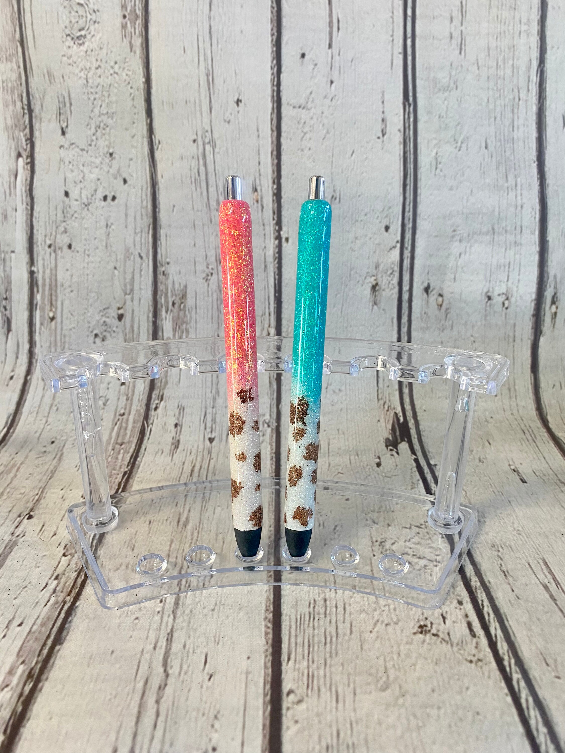 Neon Cow Print Inkjoy Gel Glitter Pen, Glitter Pen, Personalized Pen ...