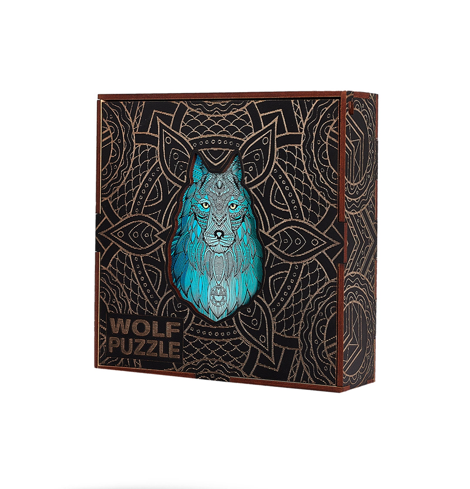 Wooden Wolf Puzzle Shaped Piece Puzzles for Adults Colorful - Etsy