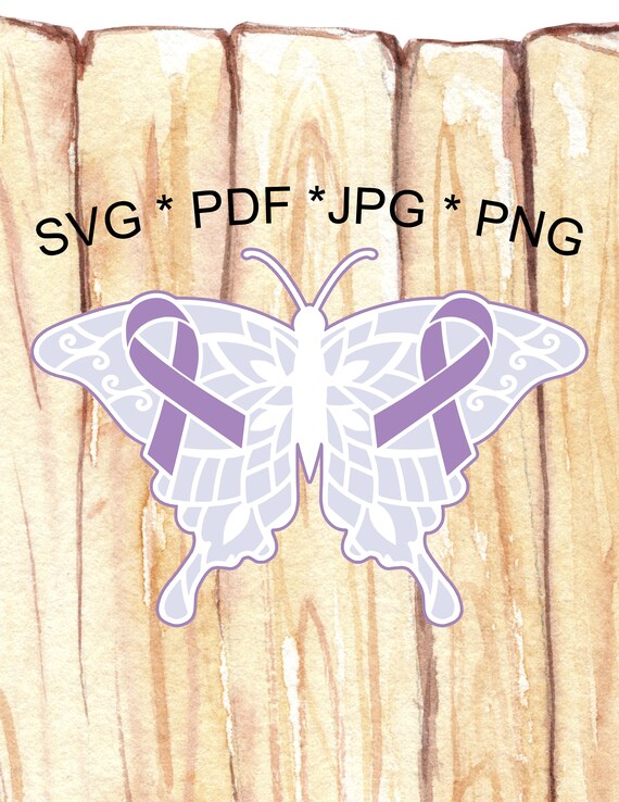 Awareness Butterfly SVG File PNG File JPG File Digital - Etsy