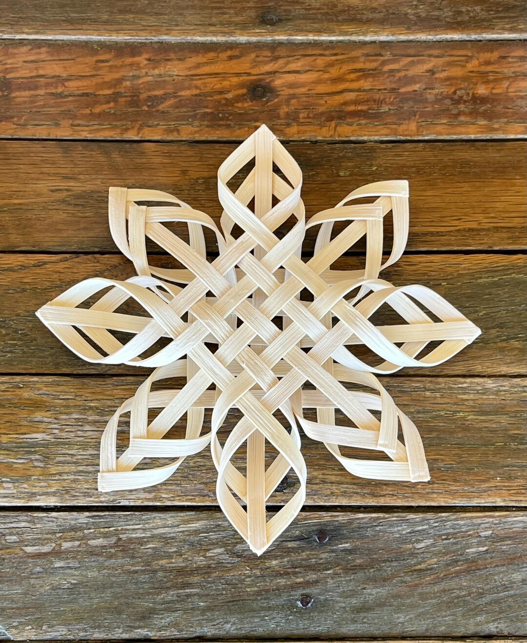 Mini 6” Woven Reed Snowflake / Star (carolina Snowflake) - Etsy