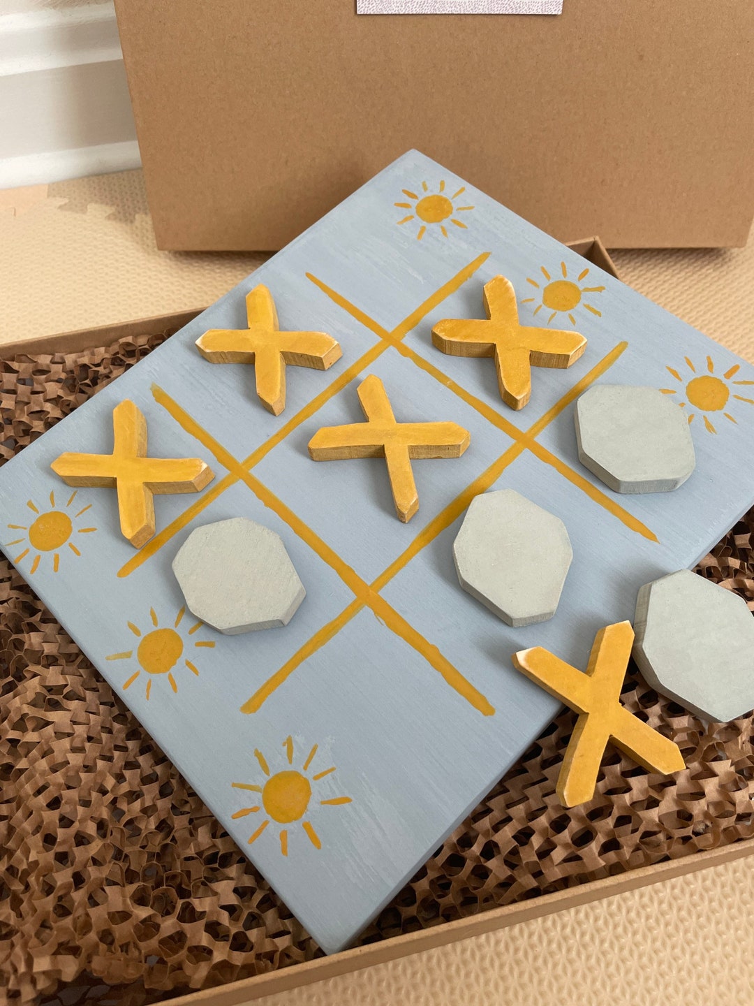 Sunshine Tic-tac-toe Board - Etsy